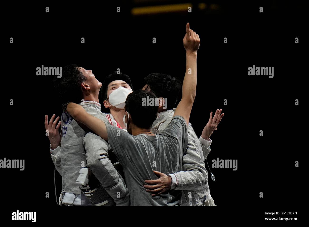 South Korea team celebrate defeating Italy and won the gold medal in ...