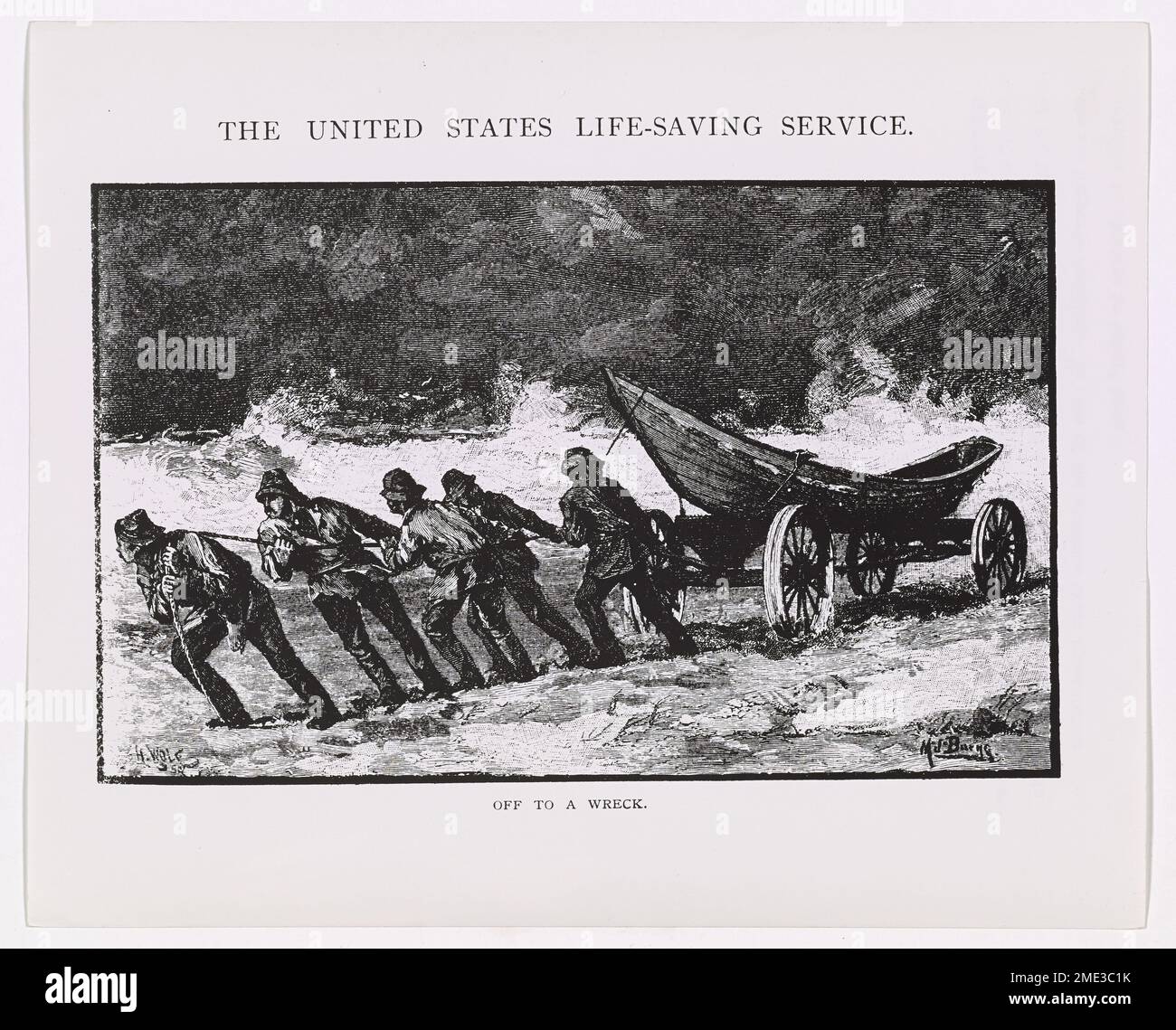 An old sketch by M.J. Burns, published in the Old Harper's Weekly ...