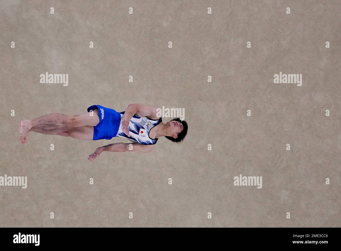Daiki Hashimoto, of Japan, performs on the floor exercise during the ...