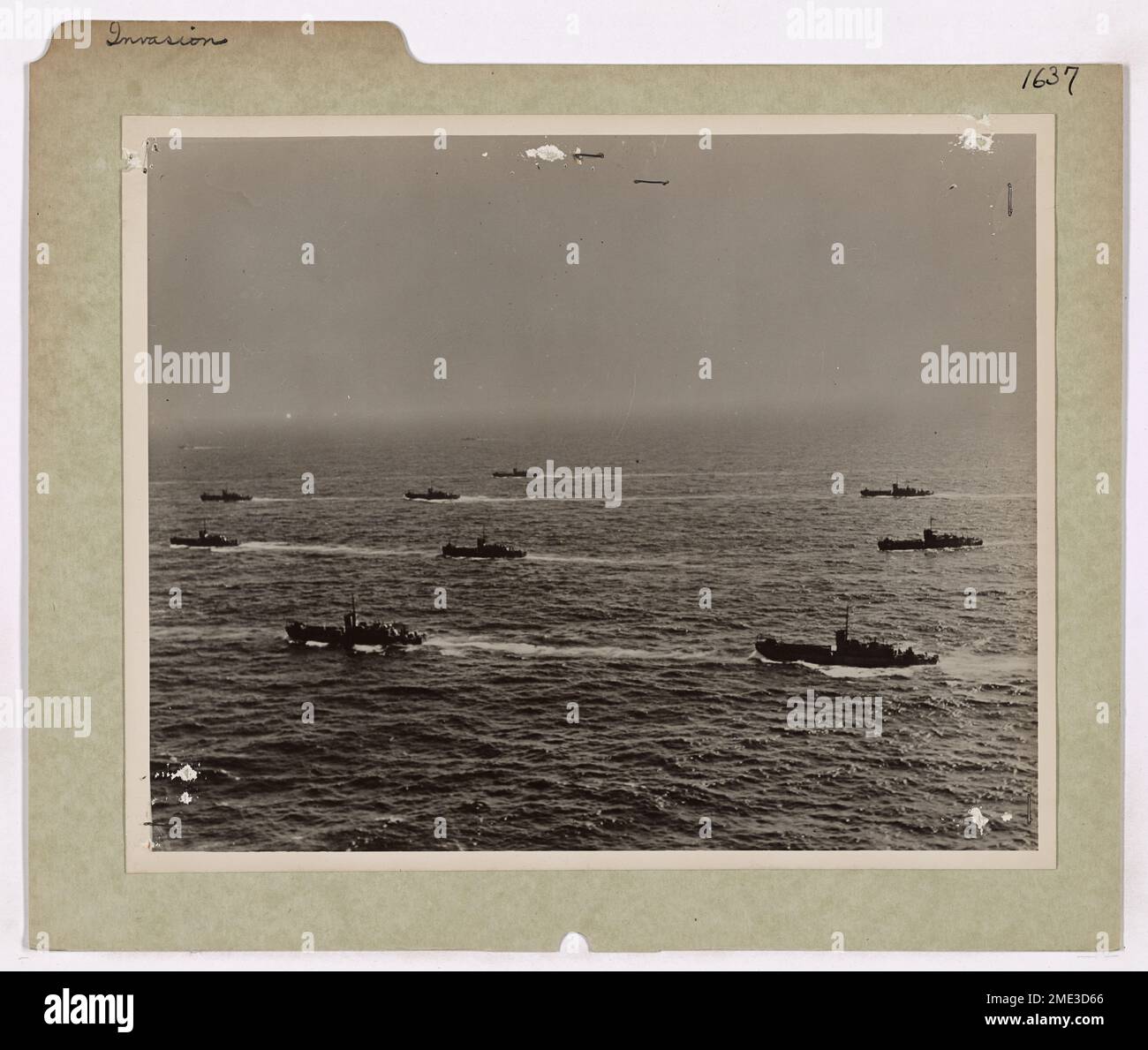 LCI (Landing Craft Infantry) vessels prepare off the Atlantic coast for ...
