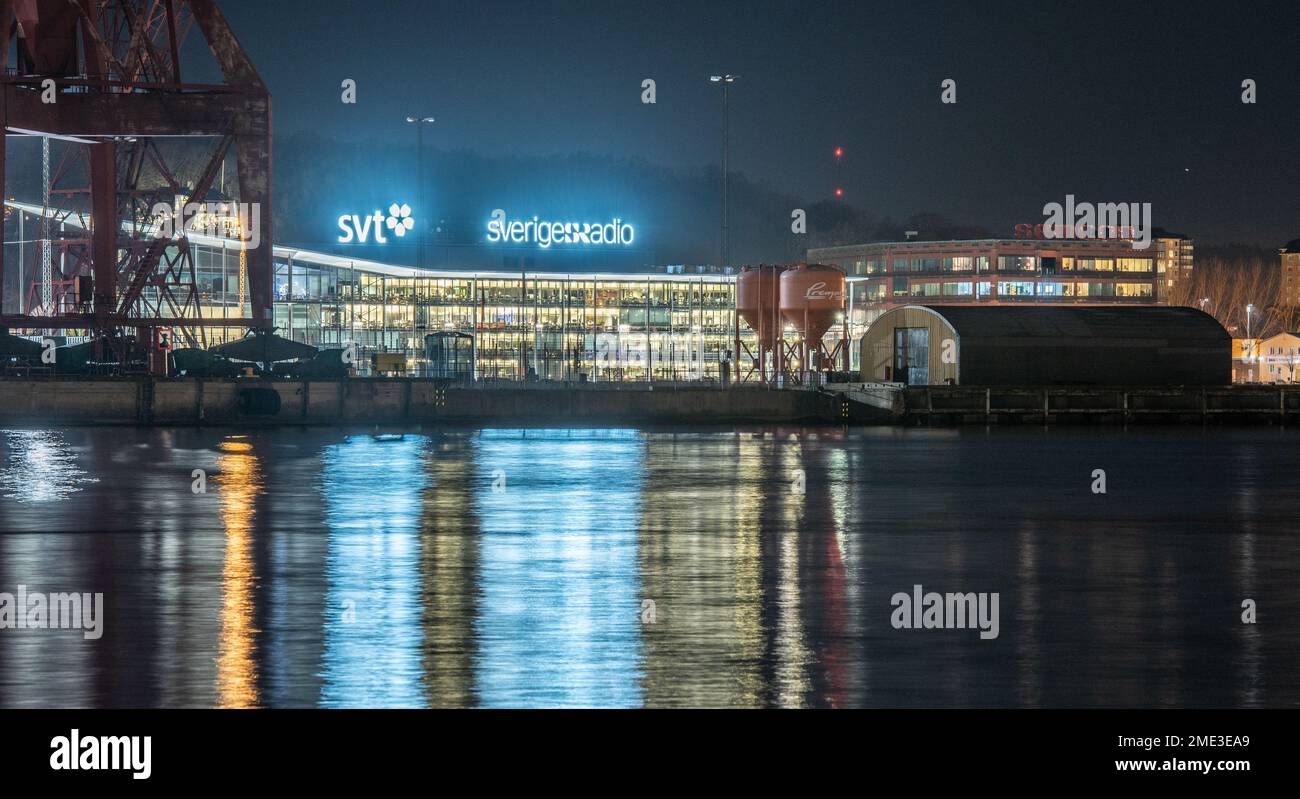 Gothenburg, Sweden - March 11 2019: Kanalhuset, SVT Swedish television ...