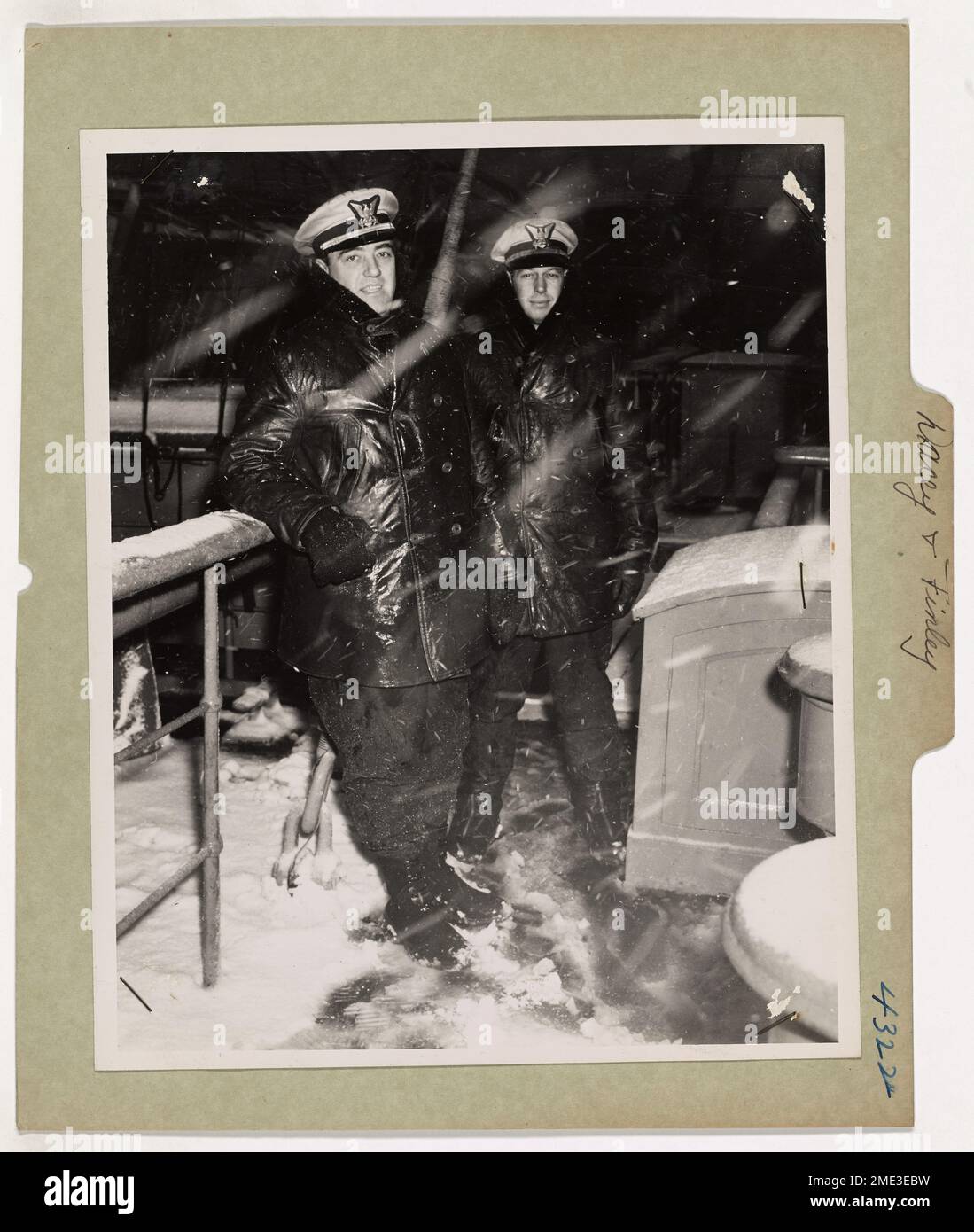 Lieutenants Howard H. Dacey and James F. Finley, both U.S. Coast Guard ...