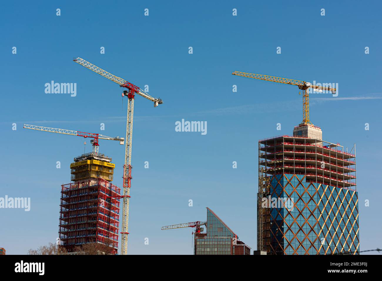 Gothenburg, Sweden - April 18 2021: High rise office building Kineum ...