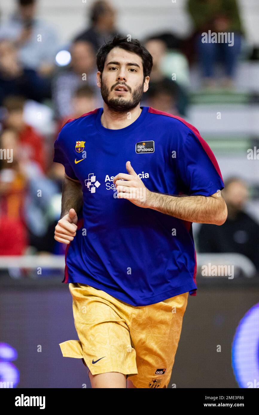 ÁLEX ABRINES, in the warm-up before the match, UCAM Murcia CB vs BARÇA ...