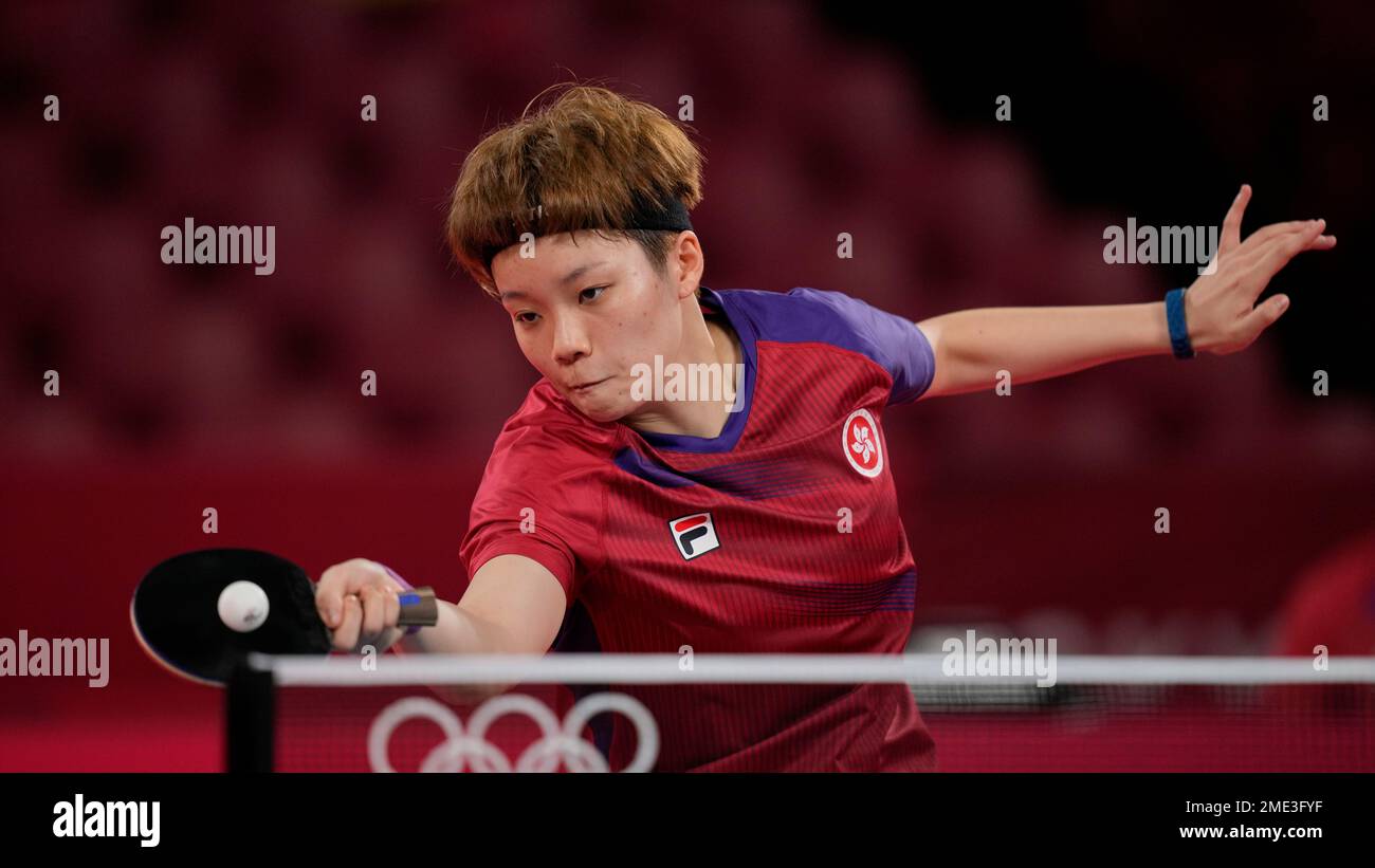 Hong Kong's Doo Hoi-kem competes during the table tennis women's ...