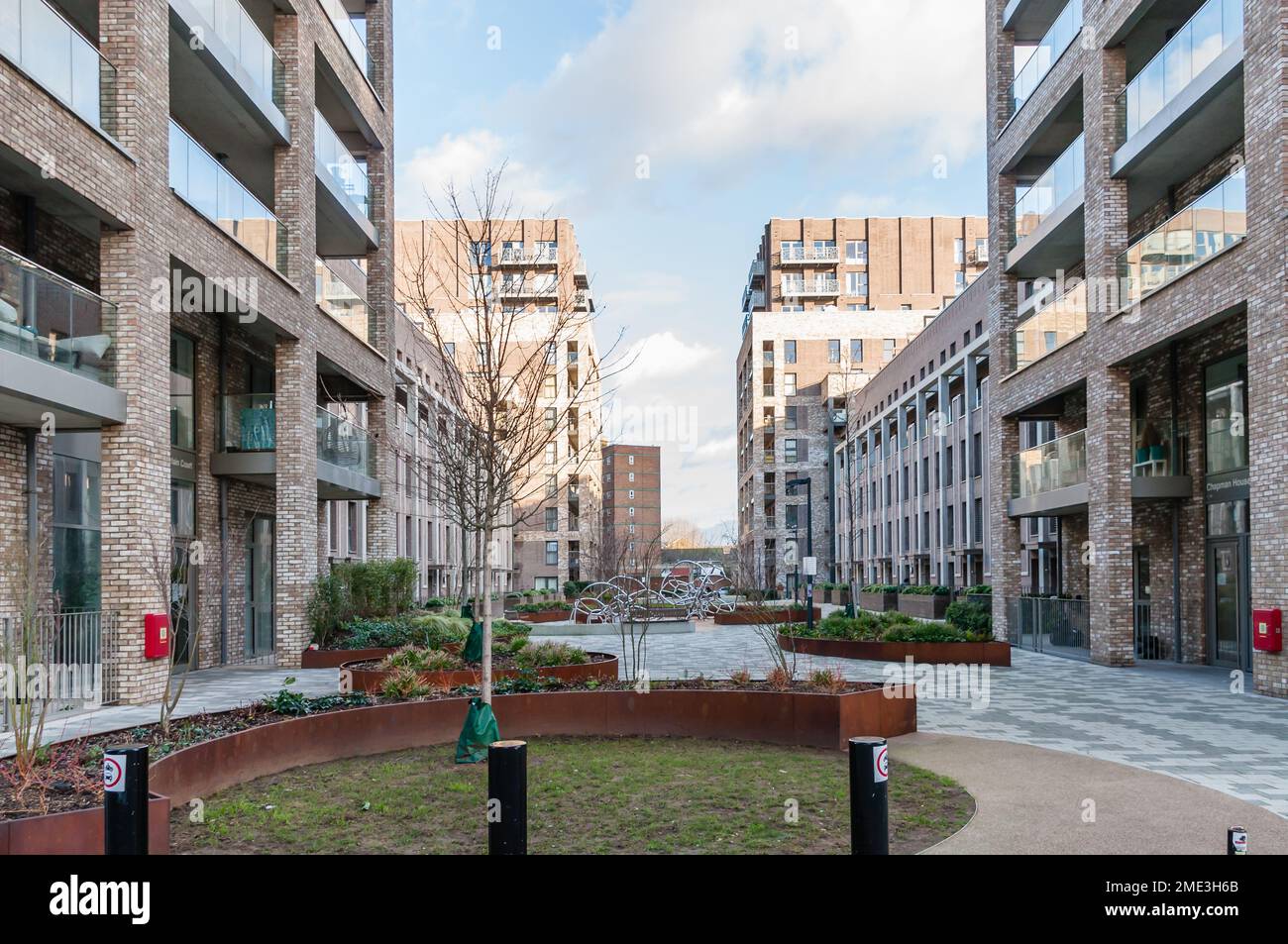 Memorial Walk.Upton Gardens redevelopment of a the old West Ham United ...