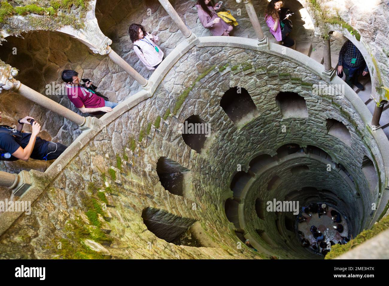 Scenic view of stairs in Initiation well Stock Photo - Alamy