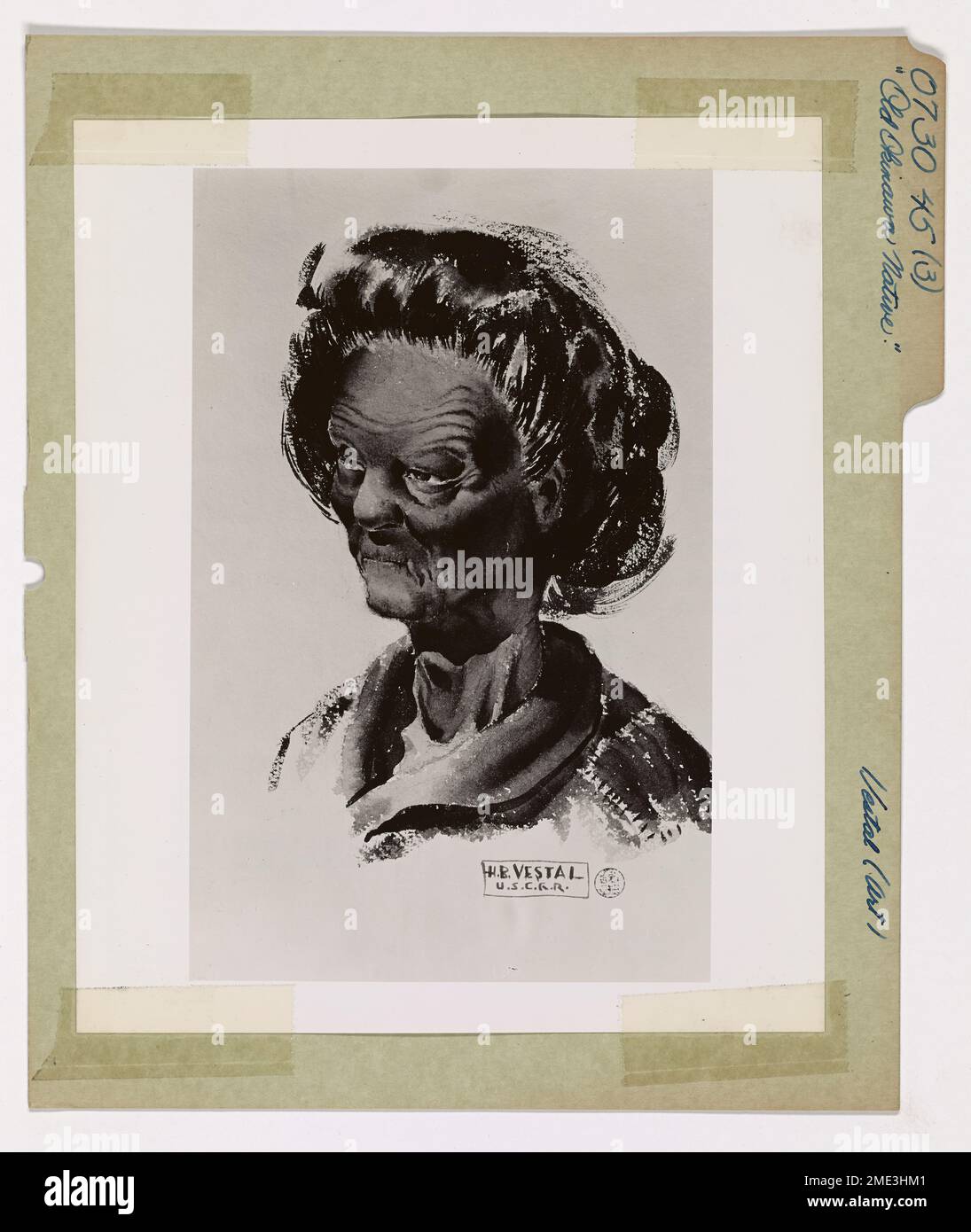 An artwork by combat artist Herman B. Vestal captures the weariness and ...