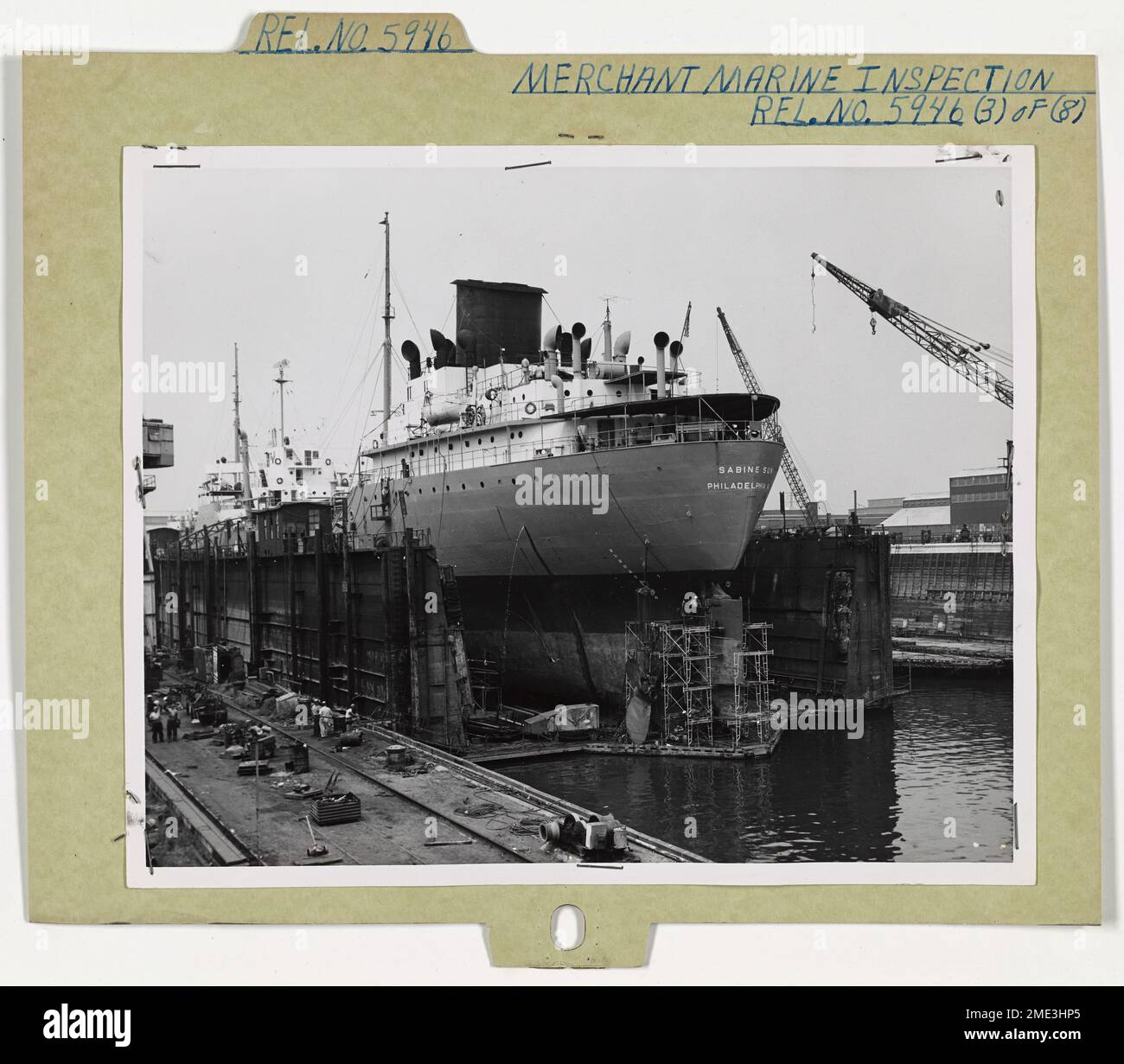 The U.S. Coast Guard performs marine safety inspections on merchant ...
