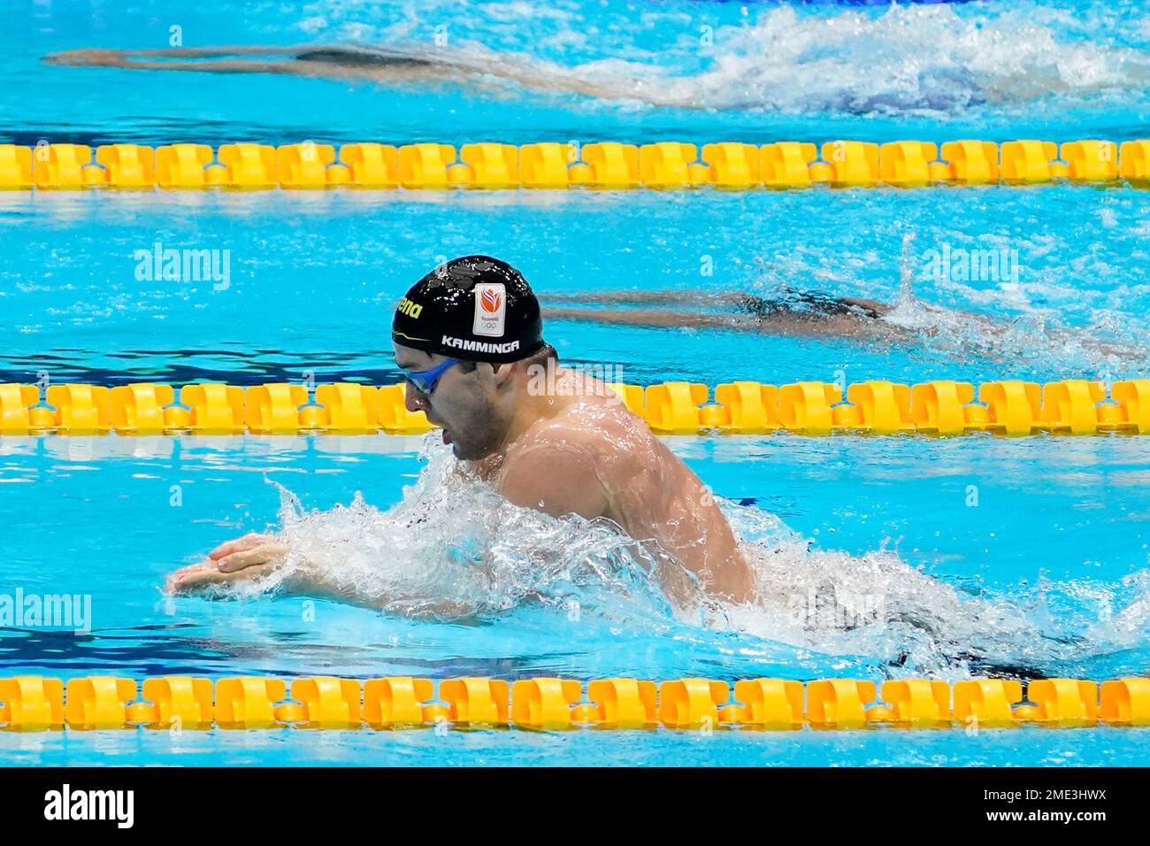 Arno Kamminga, of the Netherlands, swims in a men's 200-meter ...