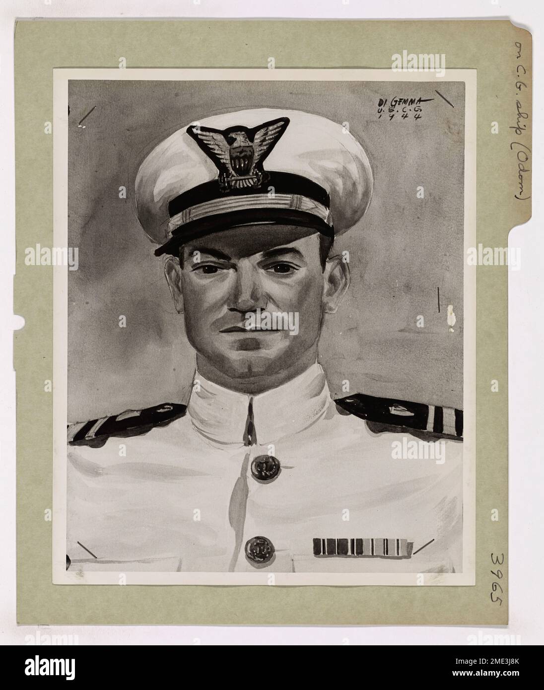 This image depicts artwork of Coast Guard Lieutenant Thomas D. Odom ...