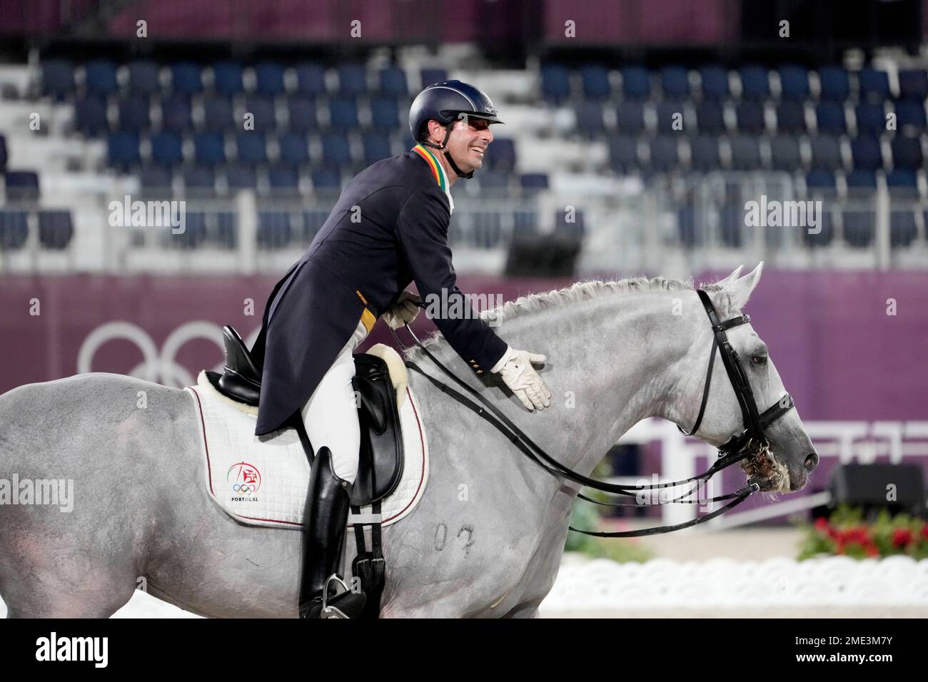 Portugal's Rodrigo Torres, riding Fogoso, competes in the equestrian ...