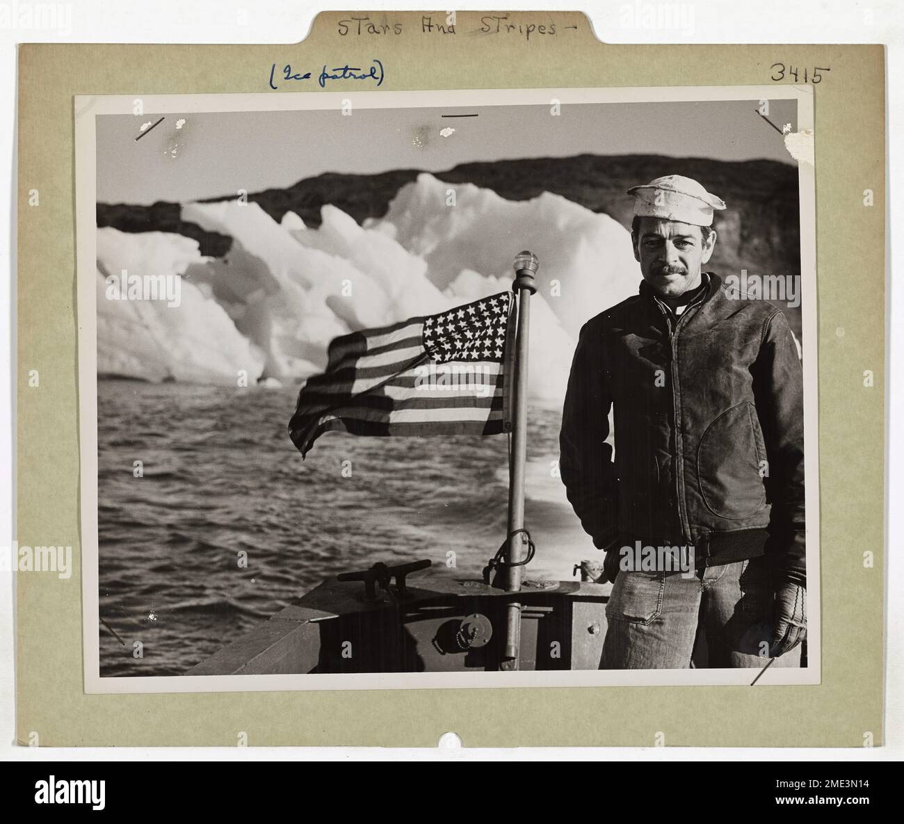 Coast Guardsman Howard S. Johnson, serving aboard a combat cutter ...