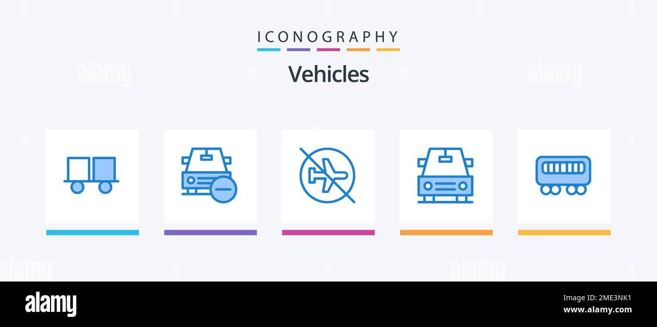 Vehicles Blue 5 Icon Pack Including passenger. car. minus. sign. flying ...