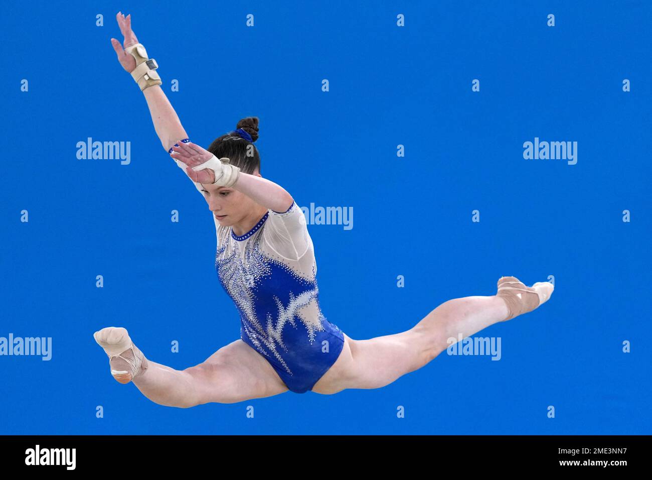 Vladislava Urazova, of the Russian Olympic Committee, performs on the ...