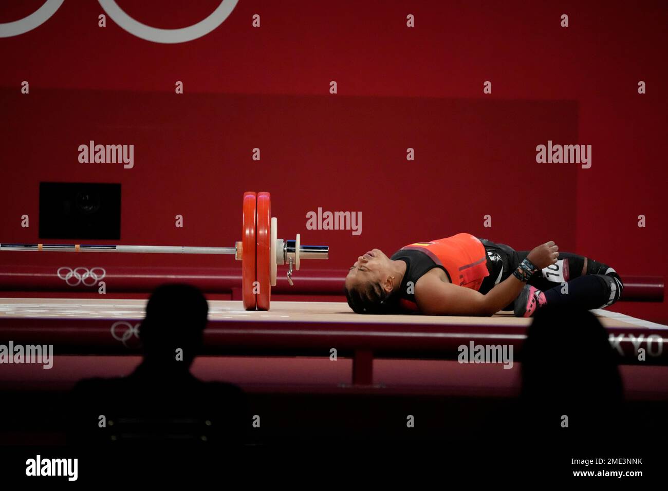 Mercedes Isabel Mercedes Perez Tigrero of Colombialies on the ground ...