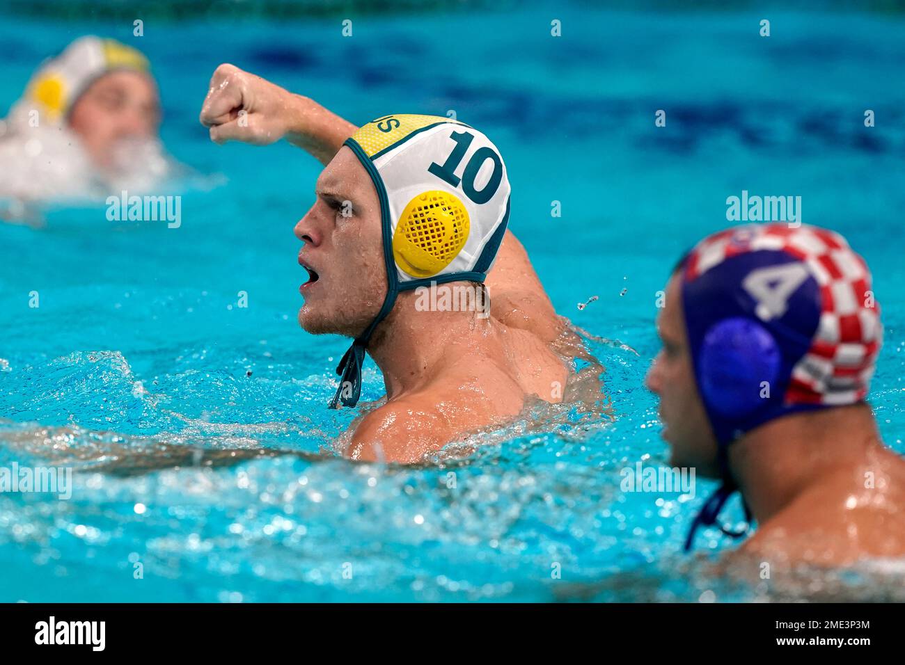 Australia's Timothy Francis Putt (10) celebrates after a goal against ...