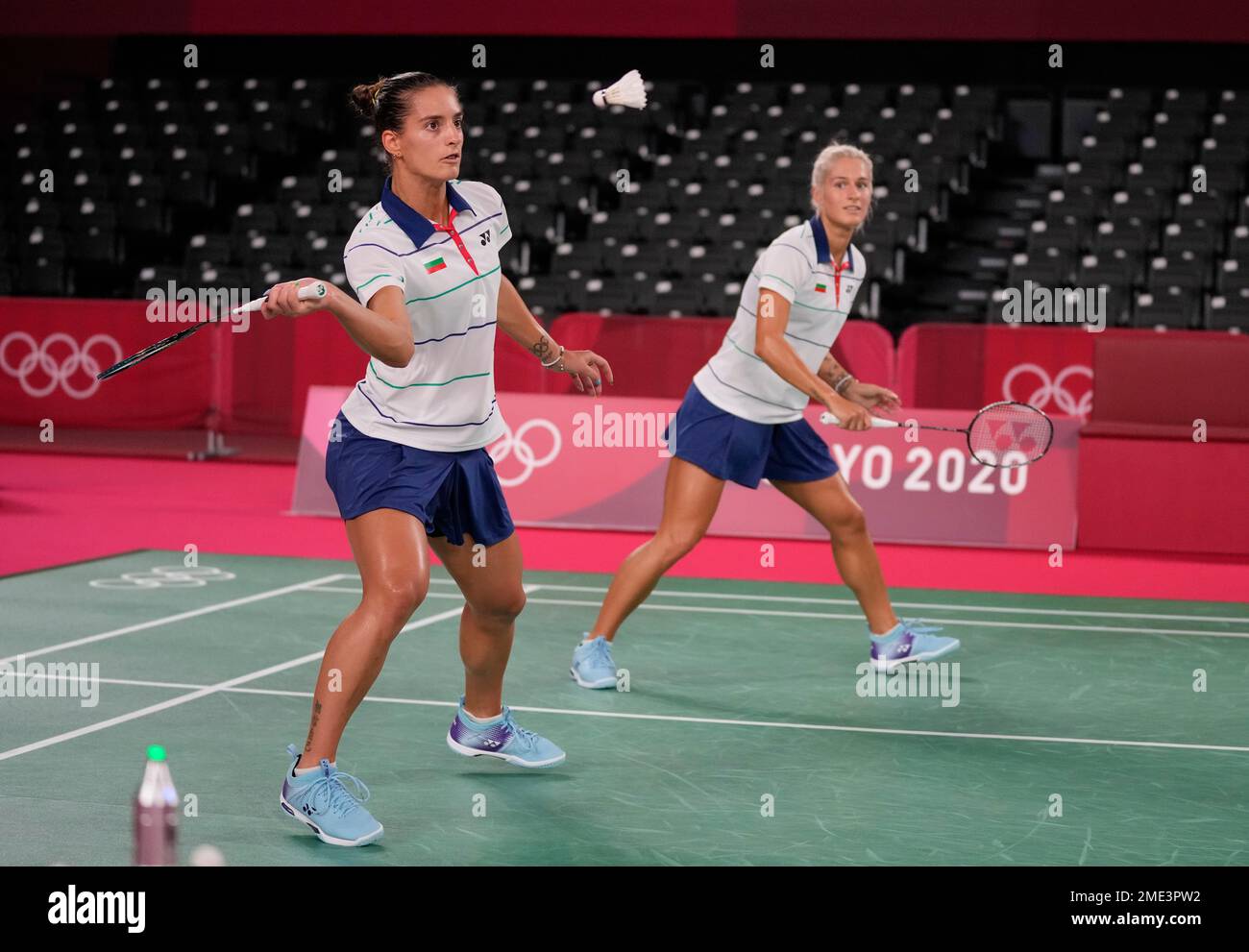 Thailand's Jongkolphan Kititharakul and Rawinda Prajongjai play against ...