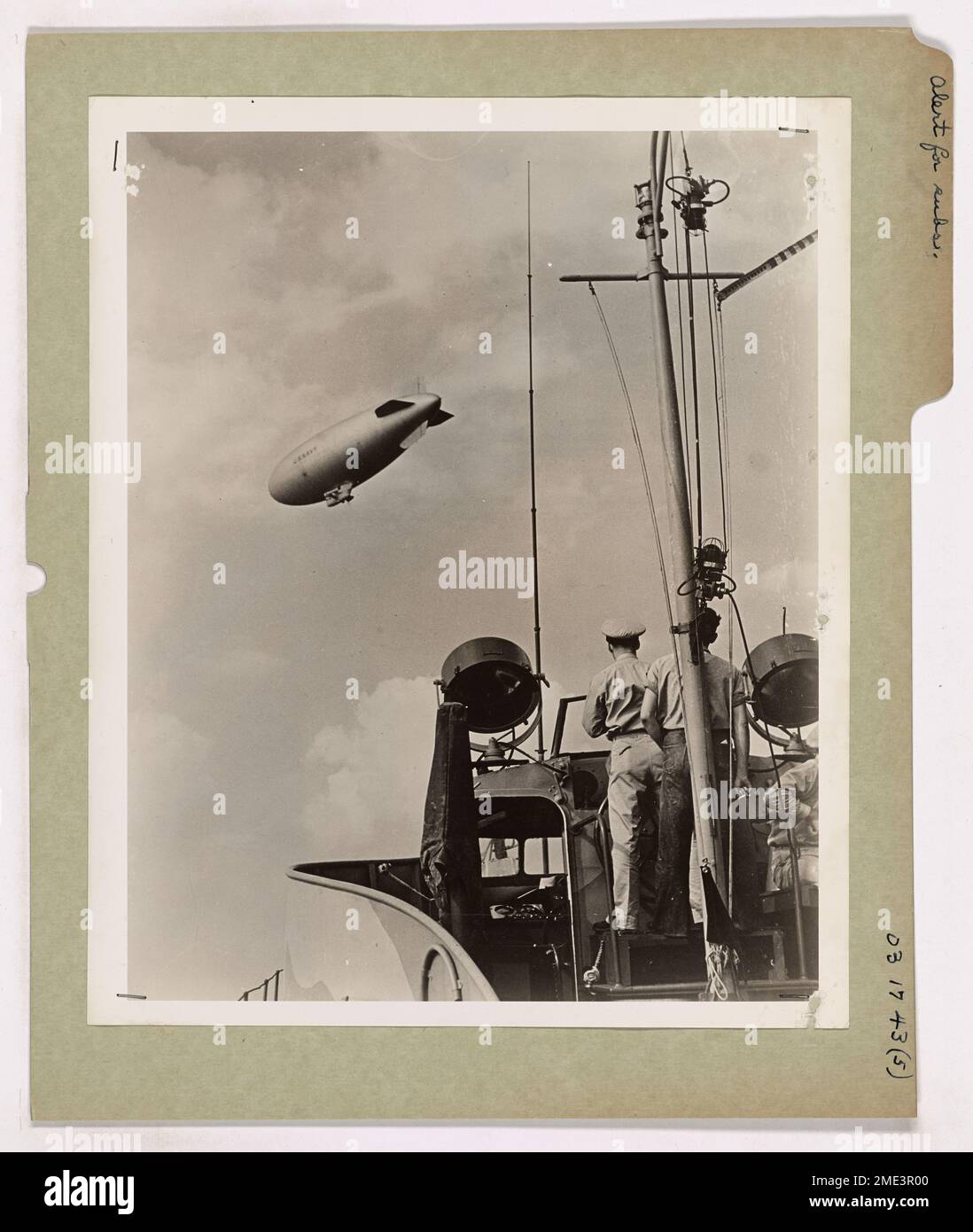 A Coast Guard sub-chaser remains alert and vigilant, searching for ...