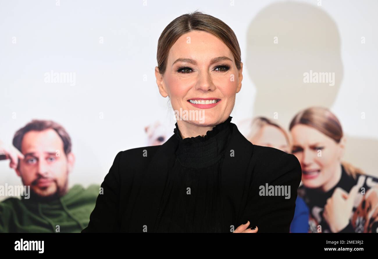 Munich, Germany. 23rd Jan, 2023. Actress Martina Hill shows off at the ...
