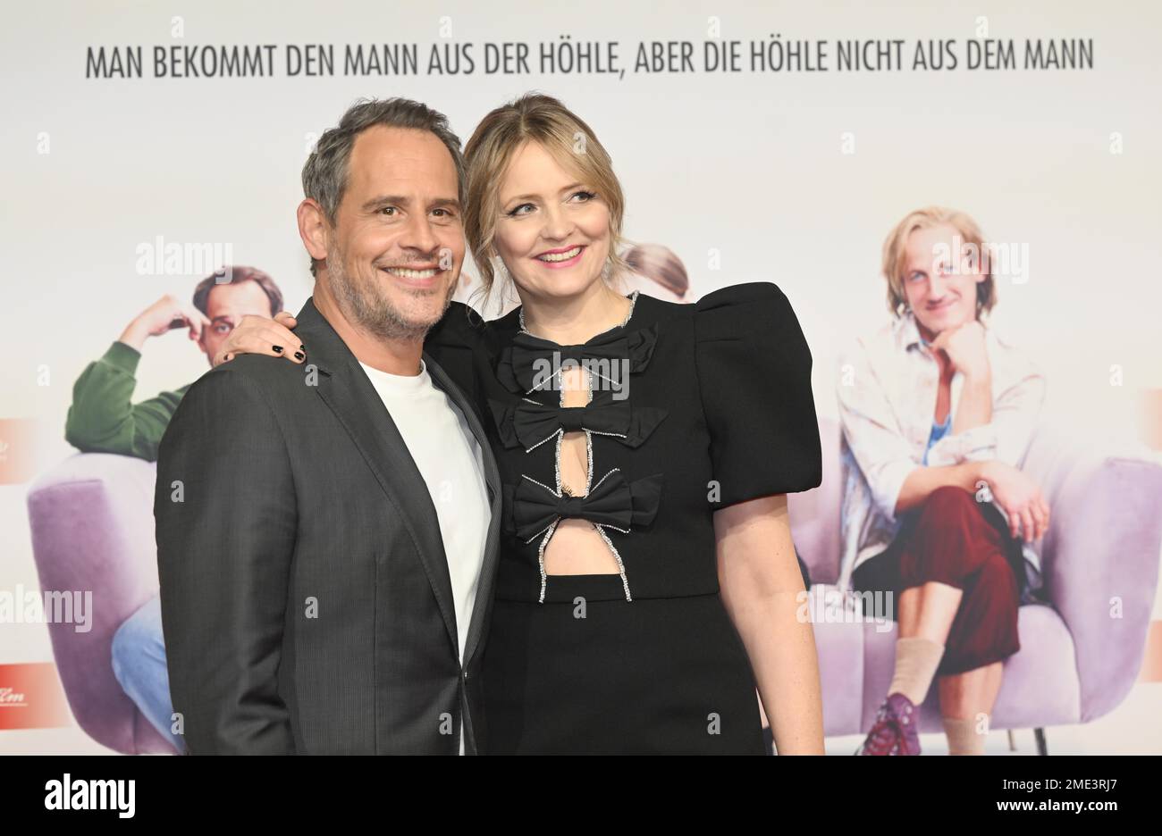 Munich, Germany. 23rd Jan, 2023. Actors Moritz Bleibtreu, and Laura ...