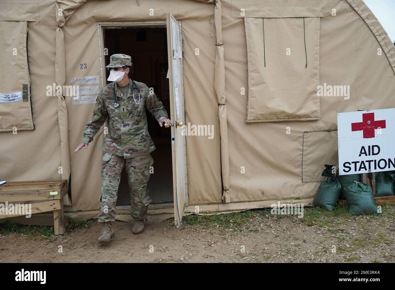 1st Lt. Melanie Chorvat, a physician assistant with the 7222nd Medical ...