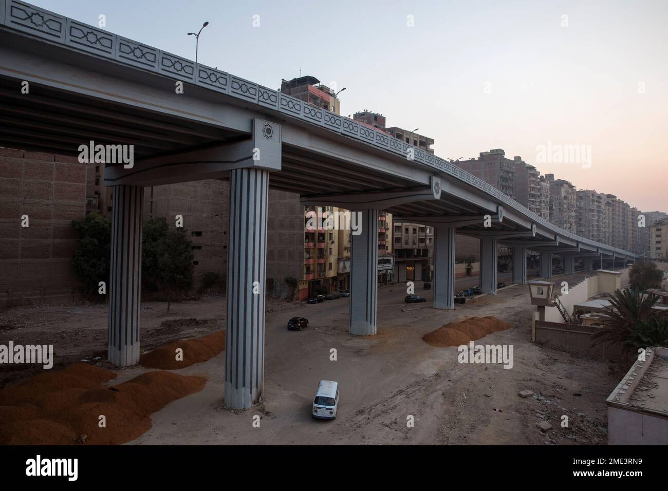 A bridge is newly constructed as part of a megaprojects campaign that ...