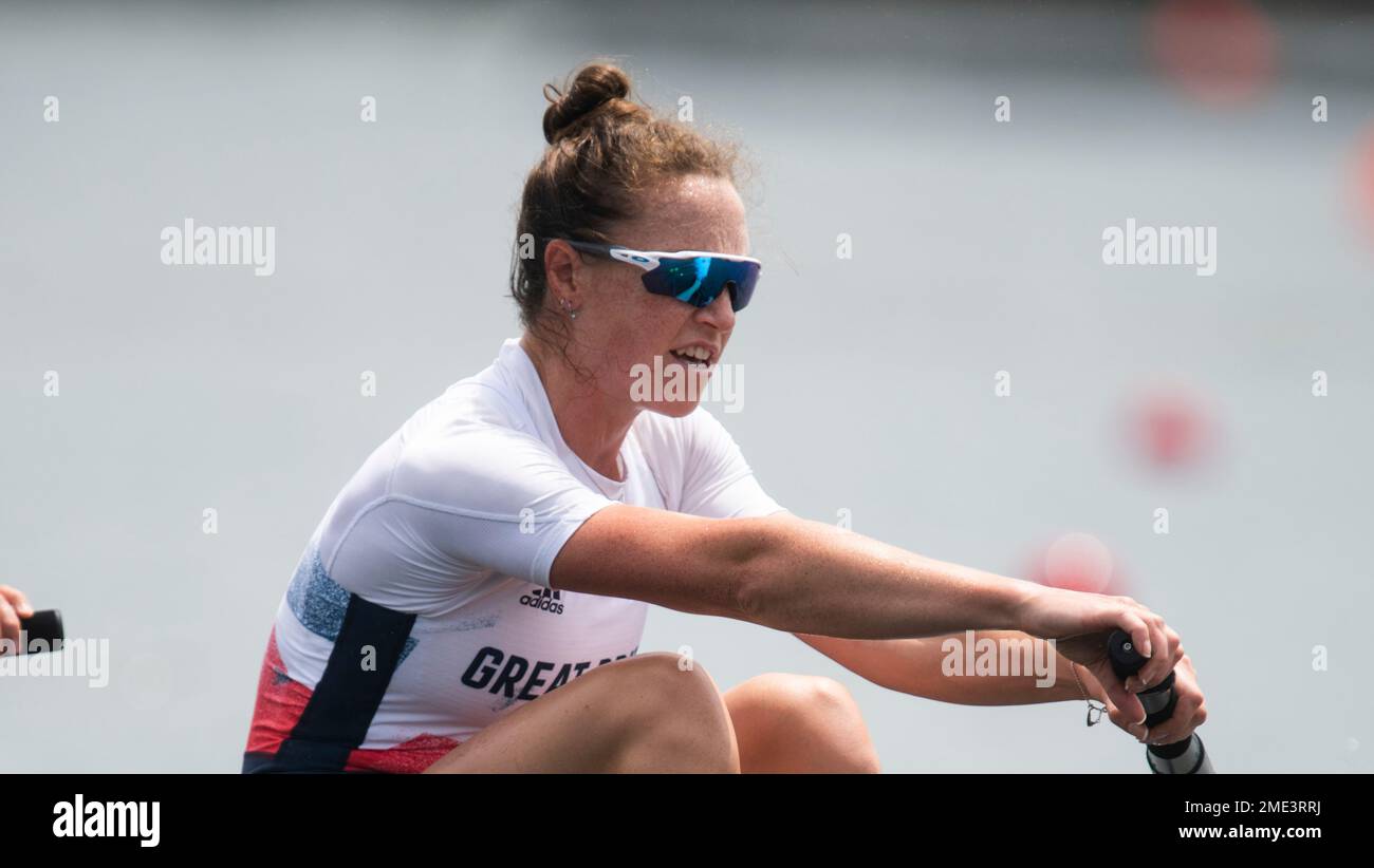 Great Britain's Karen Bennett trains at the 2020 Summer Olympics ...