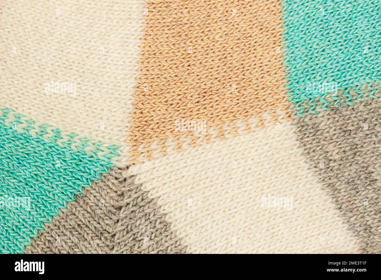 Knitted wool loops background. Soft colorful knitted fabric texture ...