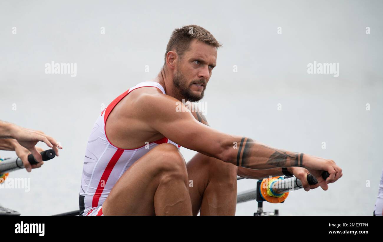 Poland's Marcin Brezinski trains at the 2020 Summer Olympics, Tuesday ...