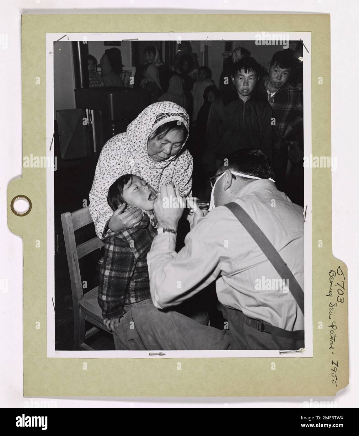 On a Bering Sea patrol, Eskimo child Amy Aukutok from Savoonga, Alaska ...