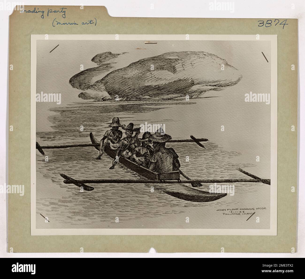 Trading Party. This image depicts Filipino merchants aboard a boat ...