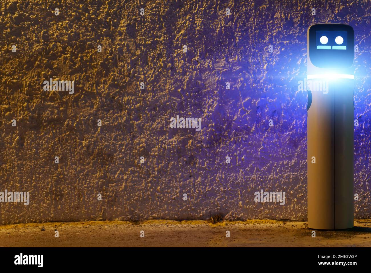 Electric car charging station on the street Stock Photo - Alamy