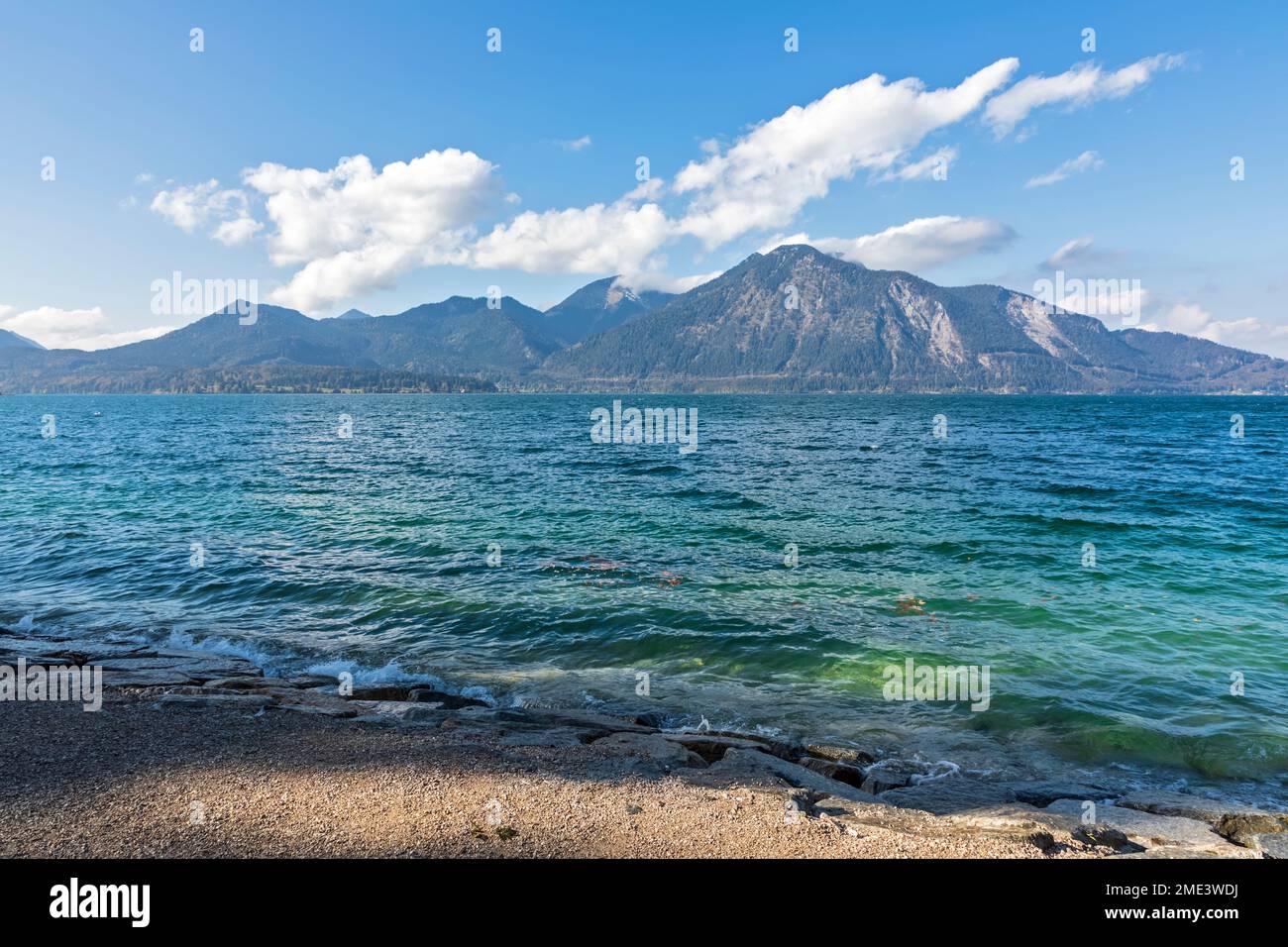 Walchensee in the foothills of the alps hi-res stock photography and ...