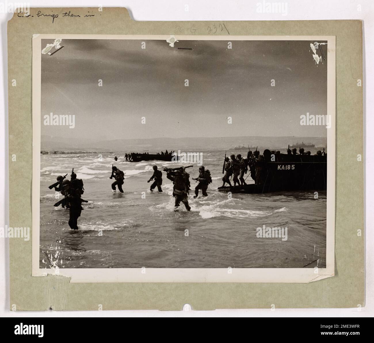 In final practice amphibious maneuvers on the coast of North Africa ...