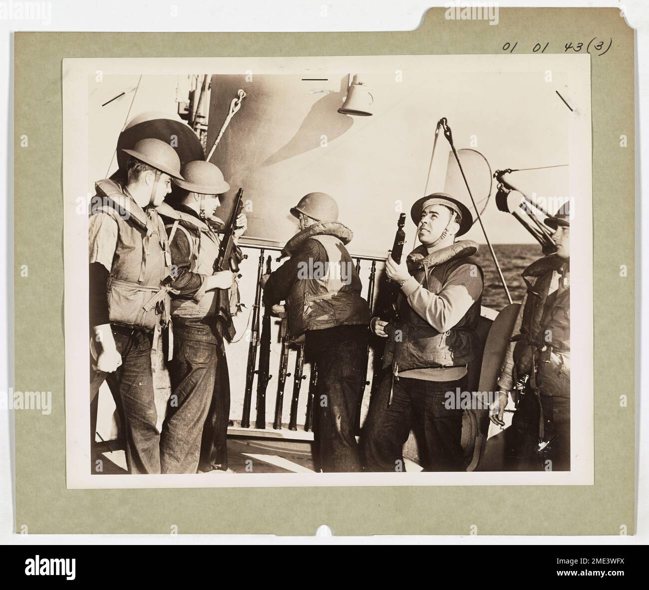 A U.S. Coast Guardsman practices rifle drills aboard a Coast Guard ...
