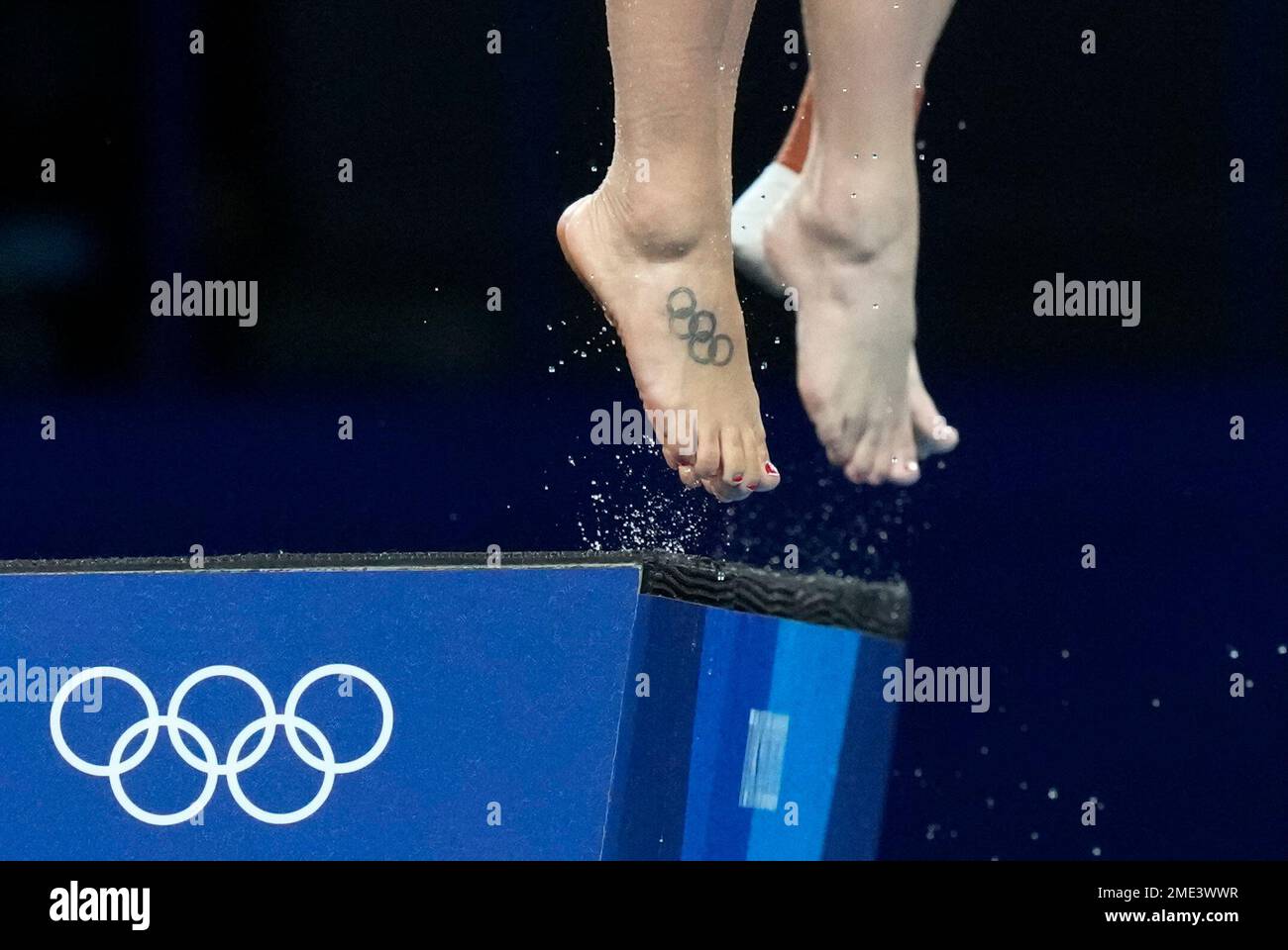 Meaghan Benfeito and Caeli Mckay of Canada compete during the women's ...