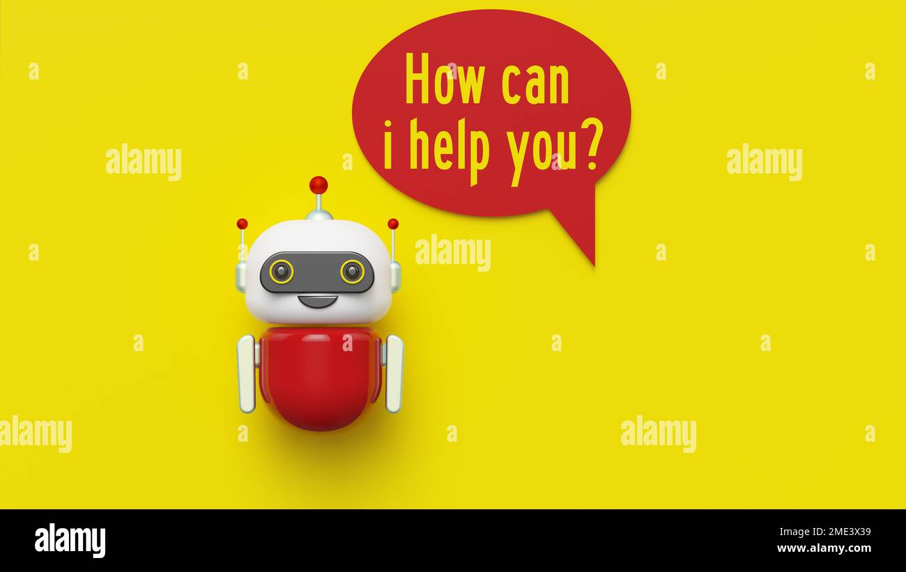 Chatbot and help concept Stock Photo - Alamy