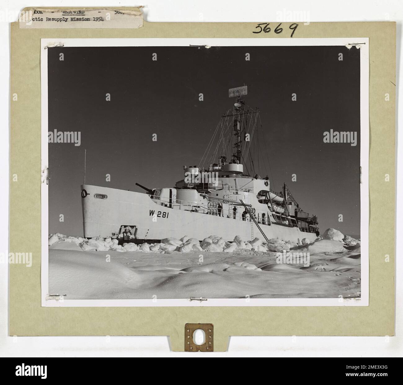Arctic Resupply Mission. A close-up view of the Coast Guard icebreaker ...