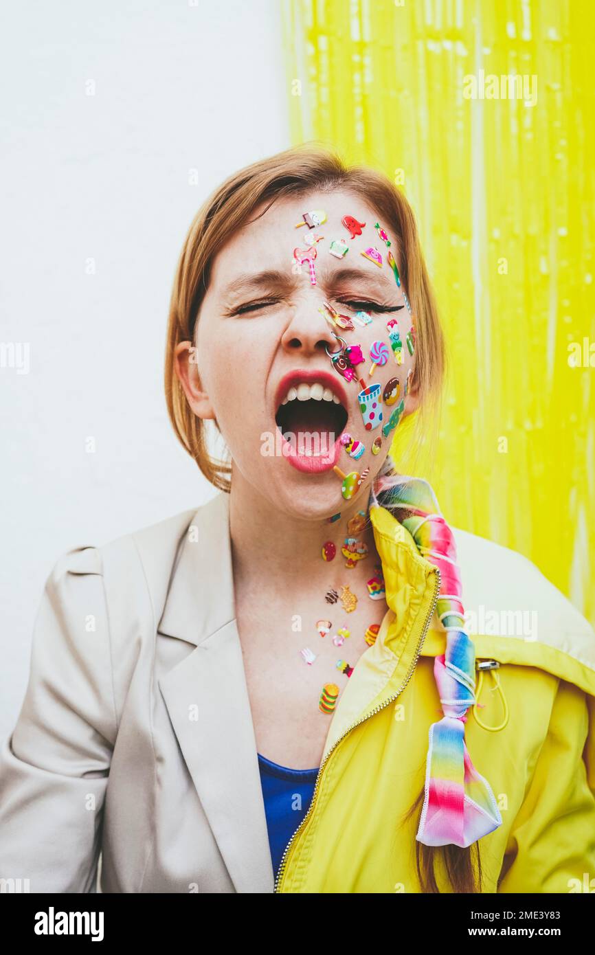 Screaming face hi-res stock photography and images - Alamy