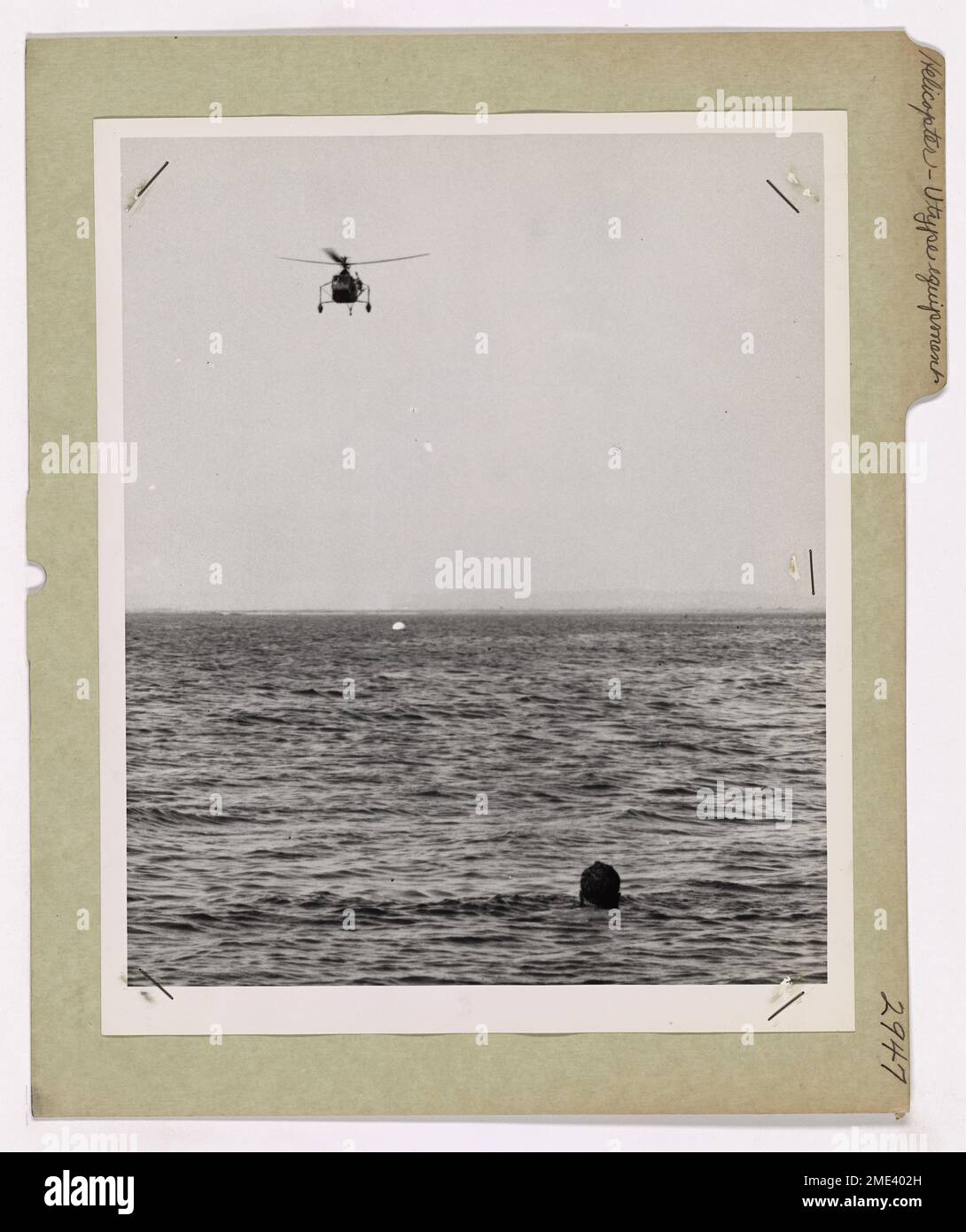 A Coast Guard Sikorsky helicopter, piloted by Commander F. A. Erickson ...