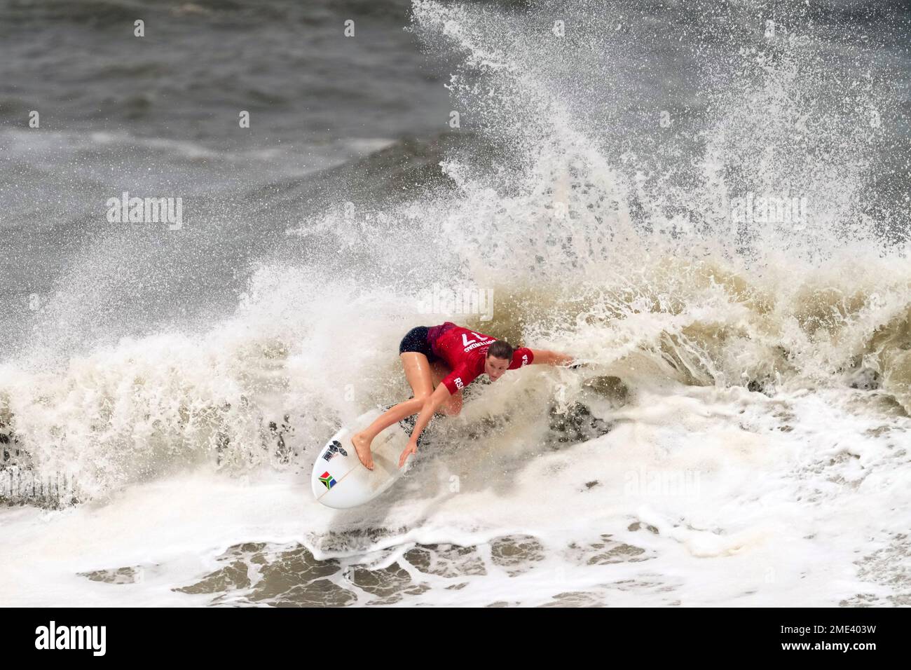 South Africa's Bianca Buitendag maneuvers on a wave during the ...