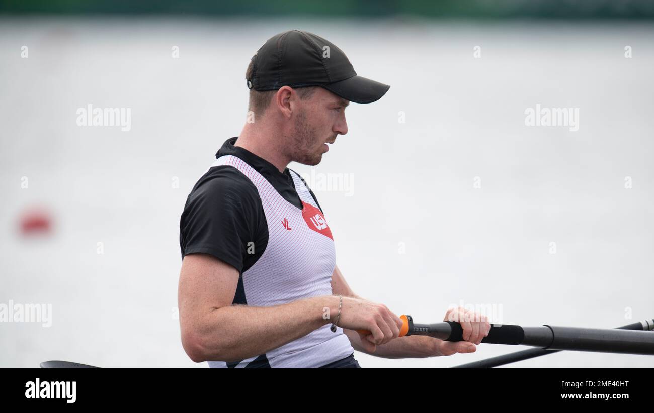 United States' Benjamin Davison trains at the 2020 Summer Olympics ...