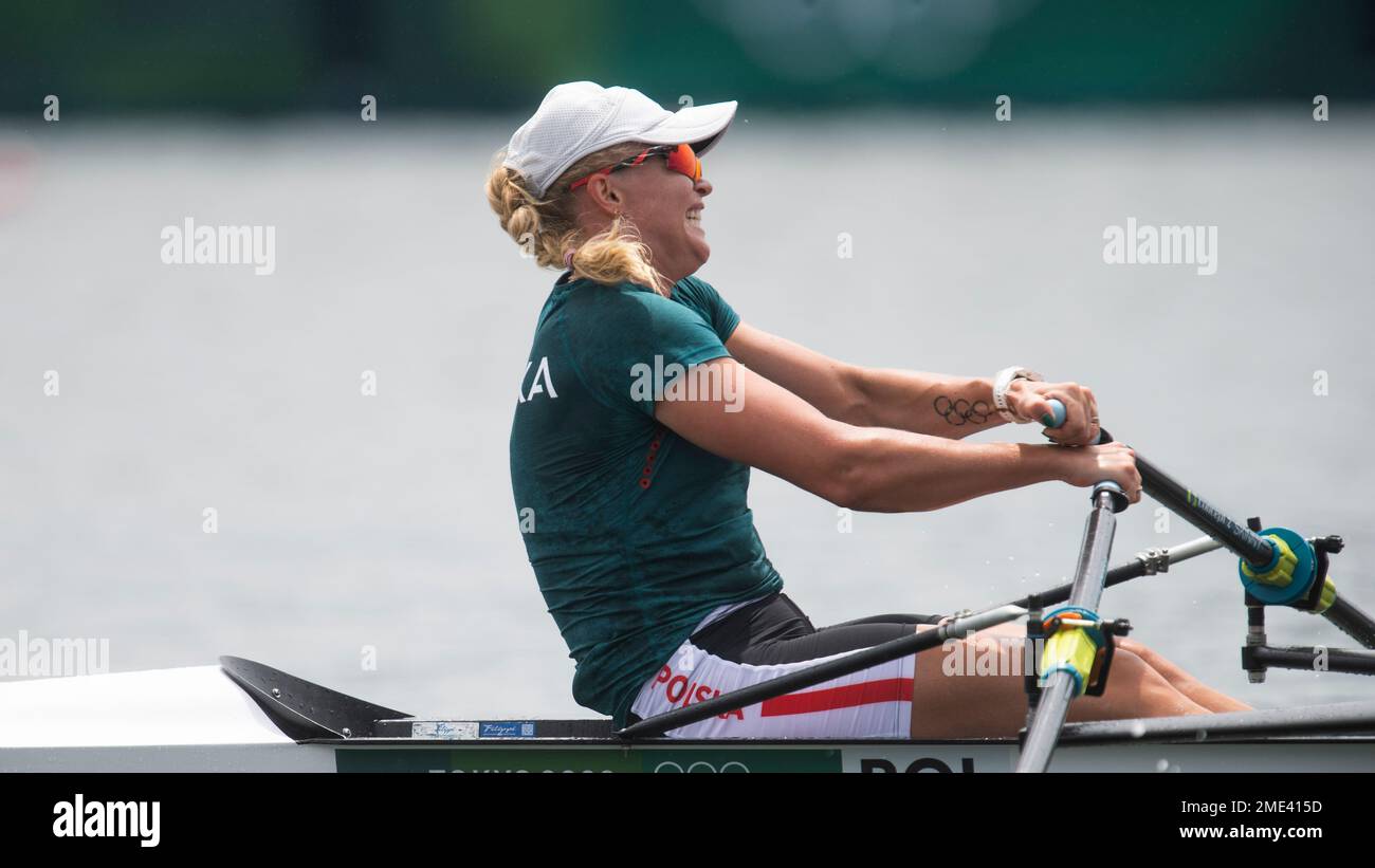 Poland's Agnieszka Kobus-Zawojska trains at the 2020 Summer Olympics ...