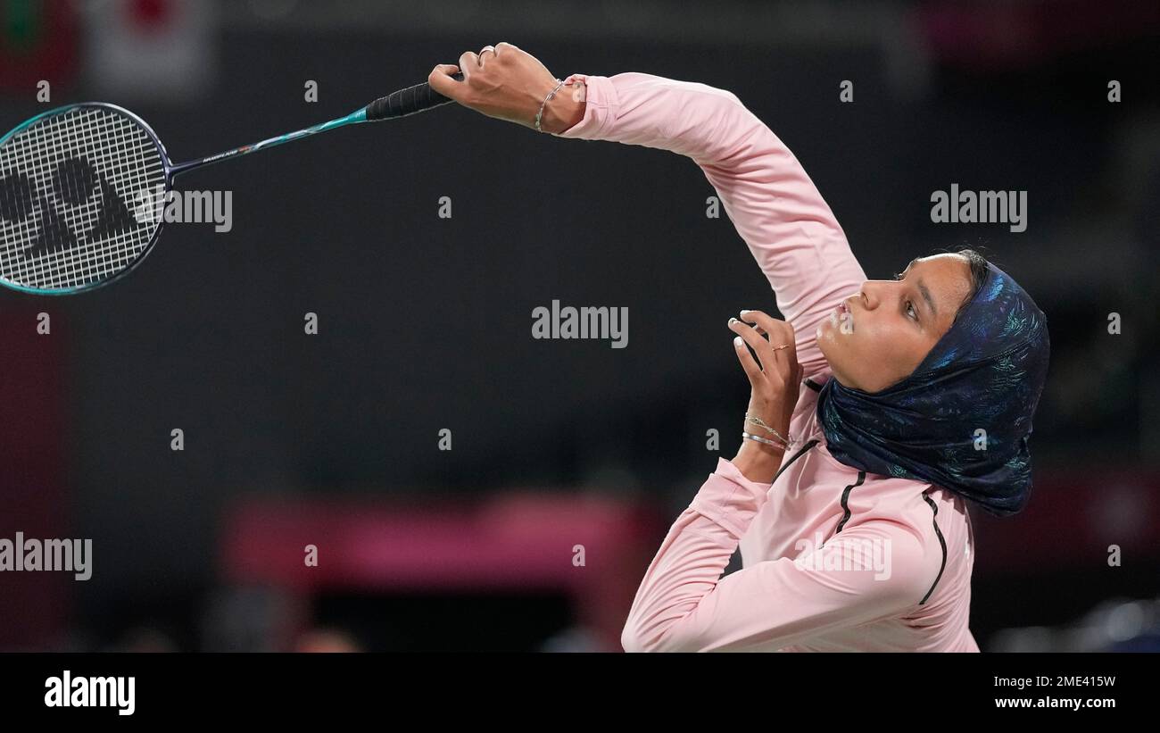 Egypt's Doha Hany plays against Turkey's Neslihan Yigit during their ...