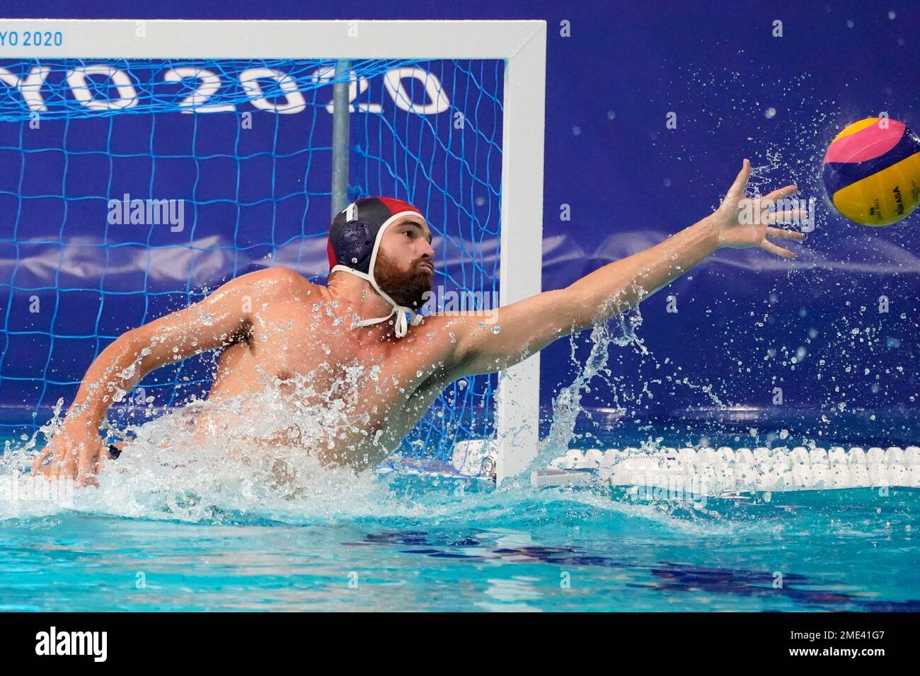 United States goalkeeper Alex Wolf reaches for a shot by South Africa ...