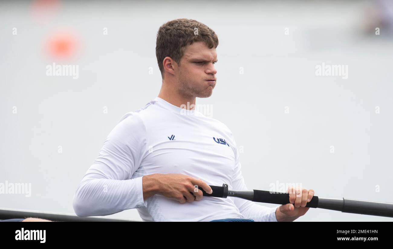 United States' Michael Grady trains at the 2020 Summer Olympics ...