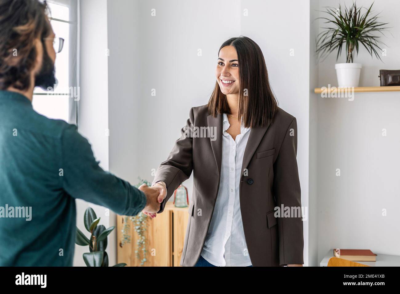 Candidate greeting hi-res stock photography and images - Alamy