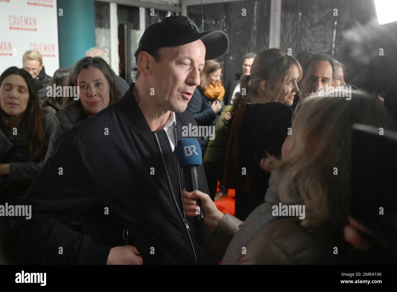 Munich, Germany. 23rd Jan, 2023. Actor Wotan Wilke Möhring gives an ...