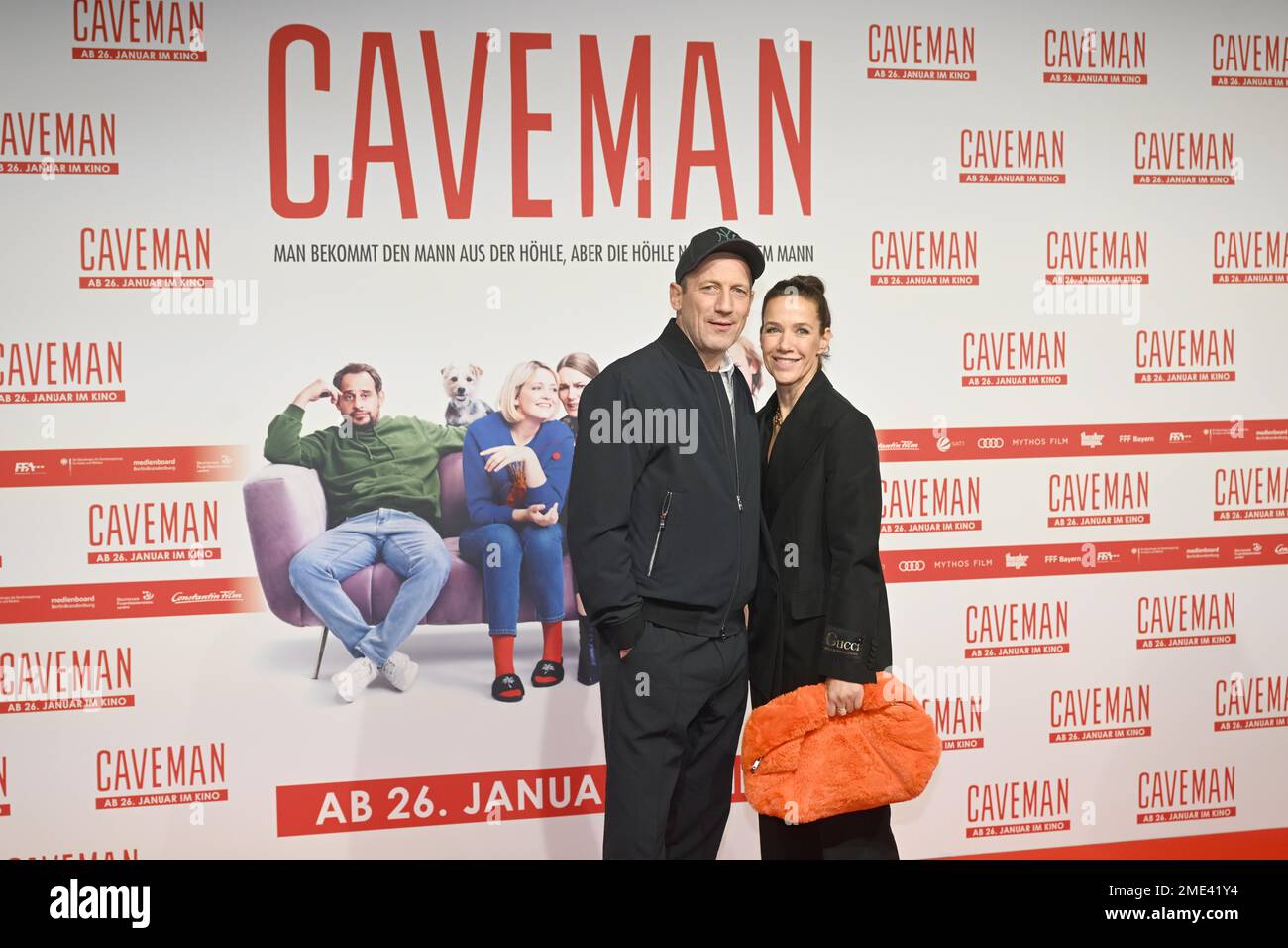 Munich, Germany. 23rd Jan, 2023. Actors Wotan Wilke Möhring and ...